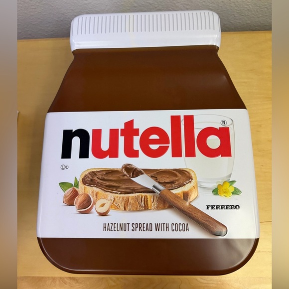 Nutella | Other | New Nutella Jar Tin Box Empty | Poshmark